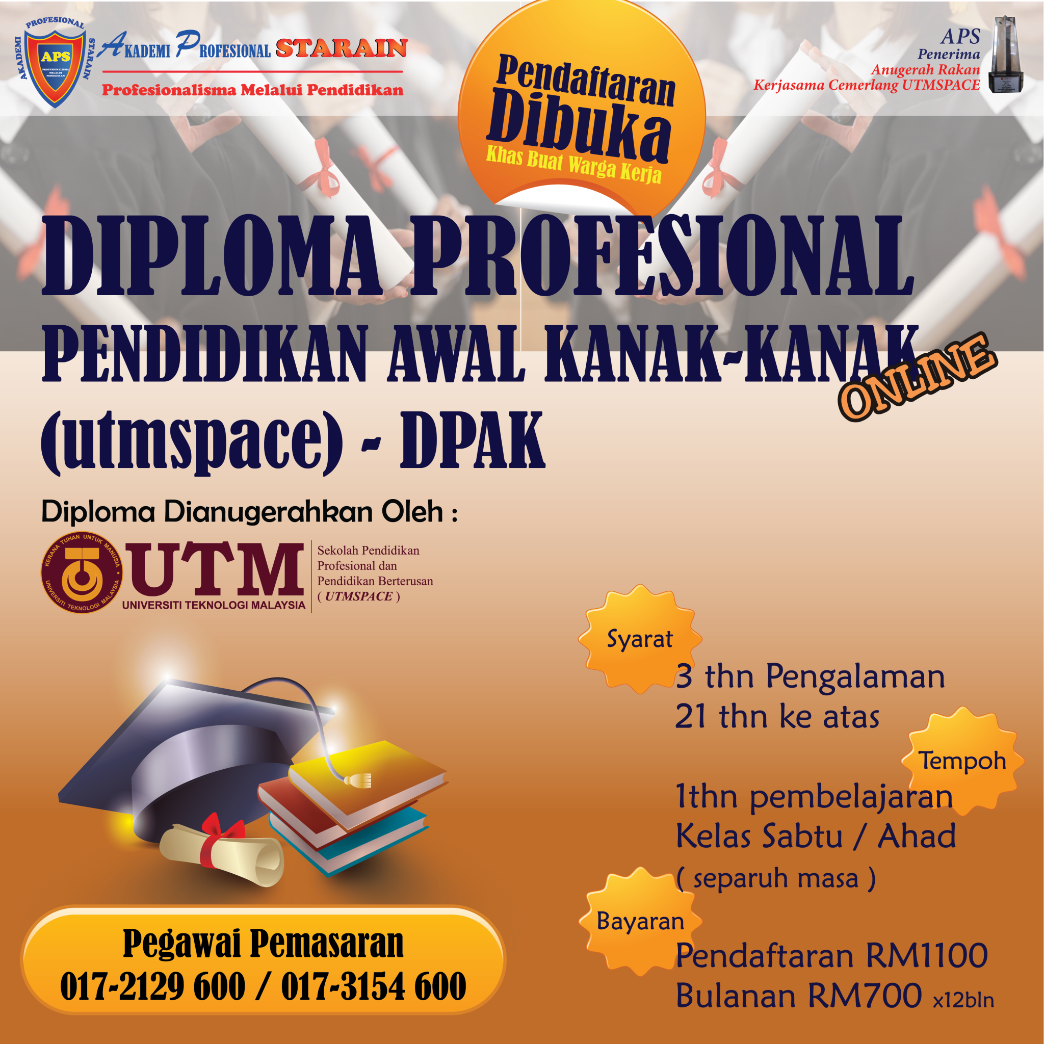 Diploma Profesional Pendidikan Awal Kanak-Kanak (UTM) – Starain ...